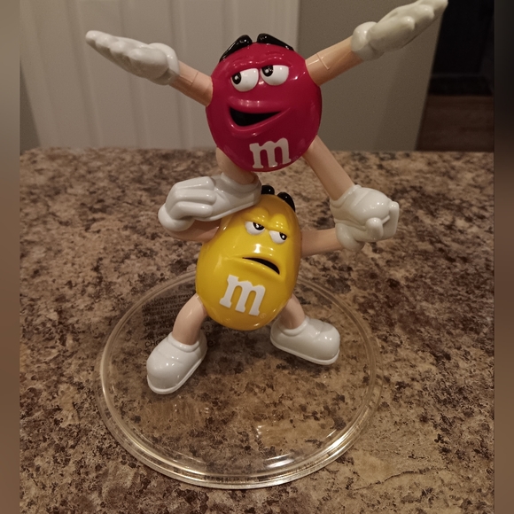 M&M'S | Toys | Mms Red And Yellow Figurine Plastic Character | Poshmark